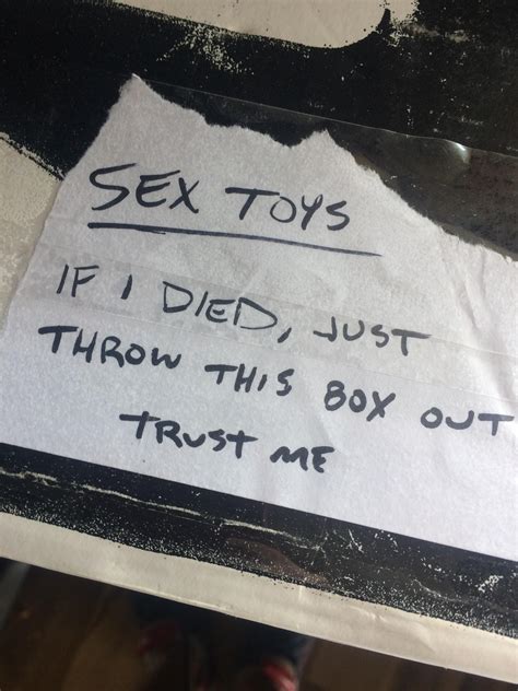 Lpt When Packing Up For A Move Always Properly Label Your Sex Toys