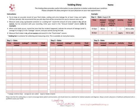 Fiche Voiding Diary Eng Ppt