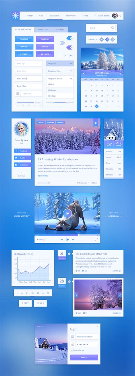 Snowflake UI Kit GraphicBurger