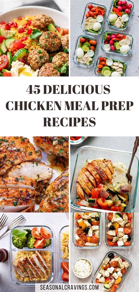 45 Chicken Meal Prep Recipes · Seasonal Cravings