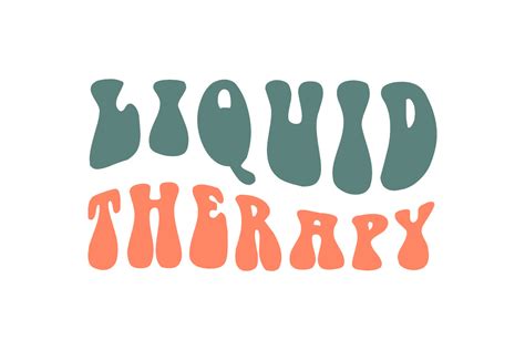 Liquid Therapy Retro Wavy Svg Png Design Graphic By Retro Svg Shirt · Creative Fabrica