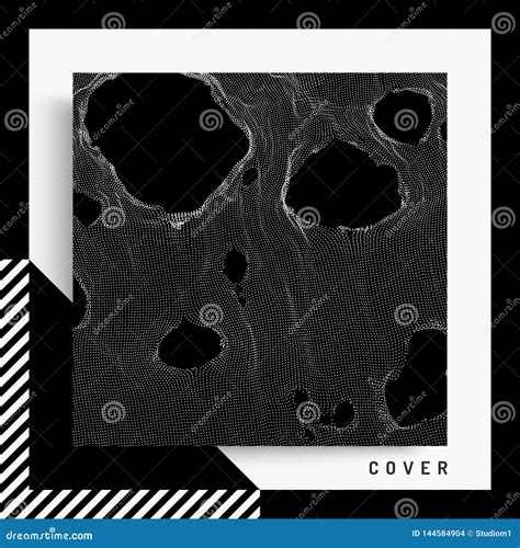 This Spiderweb Has Been Broken Abstract Grid Background With Hole