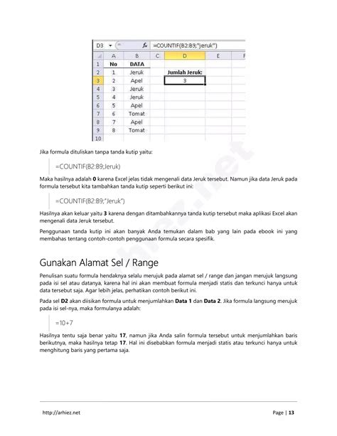 Kumpulan Formula Formual Di Excel Komplit Pdf