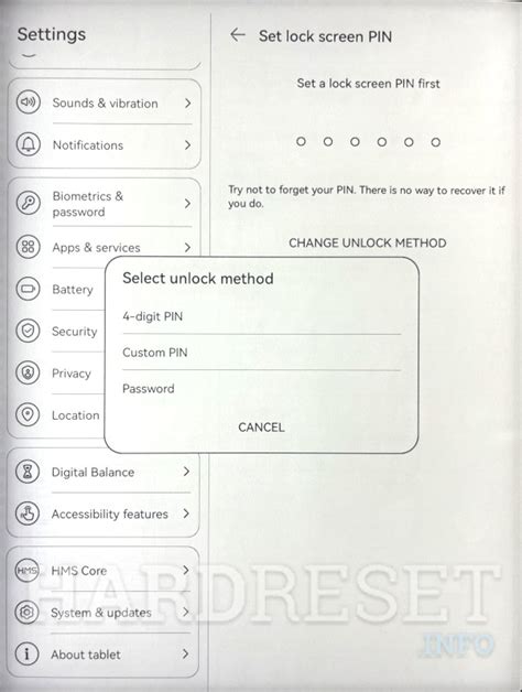 How To Add Password To HUAWEI MatePad Paper HardReset Info