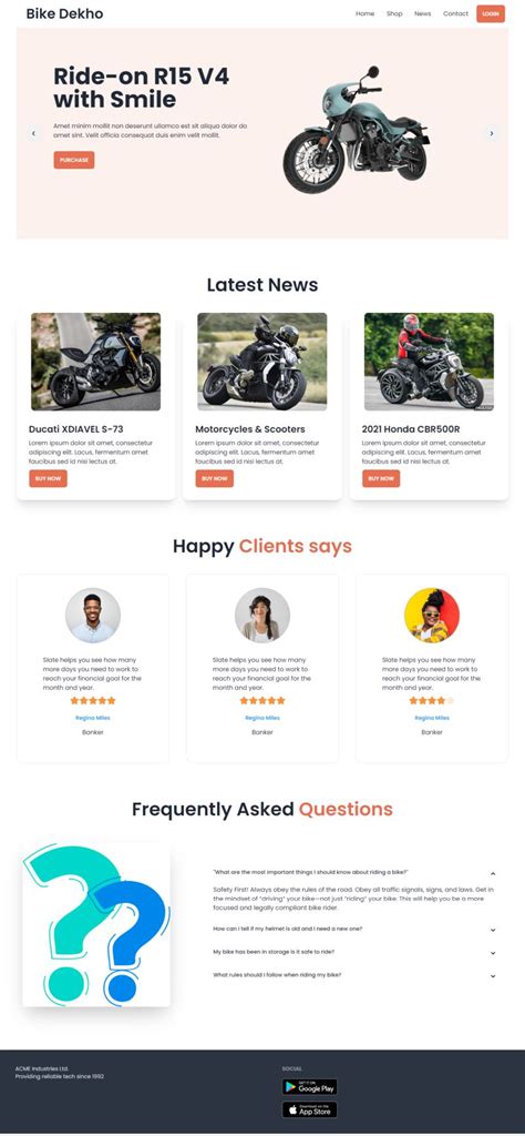 Neaz Morshed On Linkedin Html Css Responsive Landingpage Webdesign