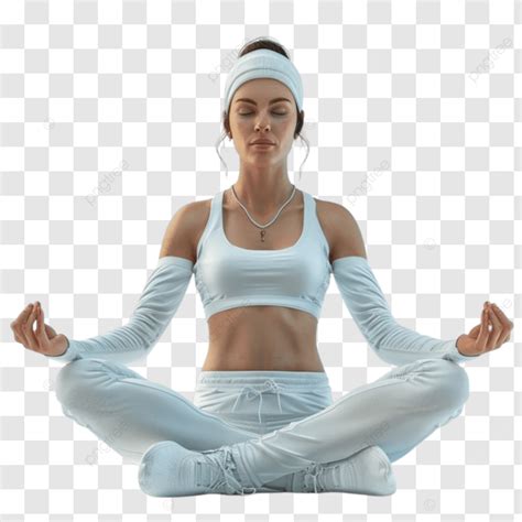 Uma Garota Está No Estilo De Youga PNG Calma Sereno Ioga PNG Imagem para download gratuito