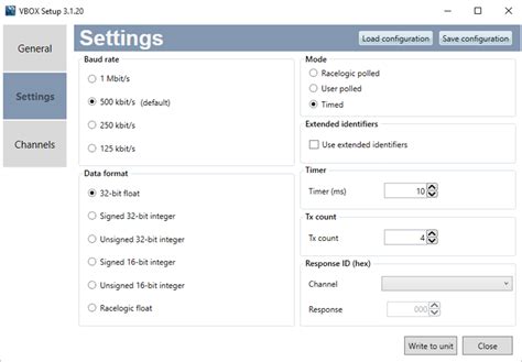 Module Configuration For Vbox Touch Racelogic Support Centre