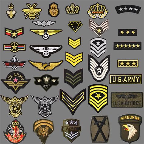 U S 육군 엠 블 럼 의류에 대 한 패치에 군사 철 자 수 Applique 의류 스티커 전술 순위 독수리 완장 줄무늬패치 Aliexpress