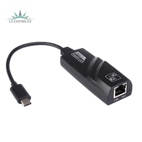 Type C To Rj45 Gigabit Usb3 1 Ethernet Adapter 1000 Mbps Network Card Ethernet Connector