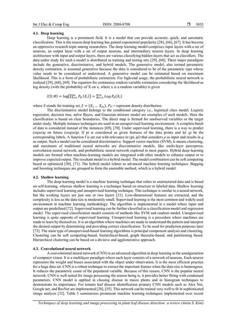 techniques of deep learning and image processing in plant leaf disease detection a review pdf