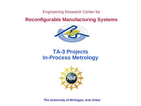 Ppt Engineering Research Center For Reconfigurable Manufacturing Systems Dokumentips