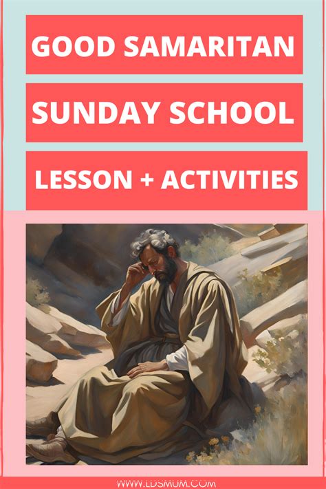 The Good Samaritan Sunday School Lesson Good Samaritan Lesson Plan