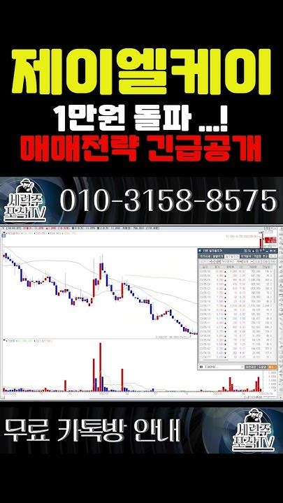 1만원 돌파 제이엘케이 매매전략 긴급공개 Youtube