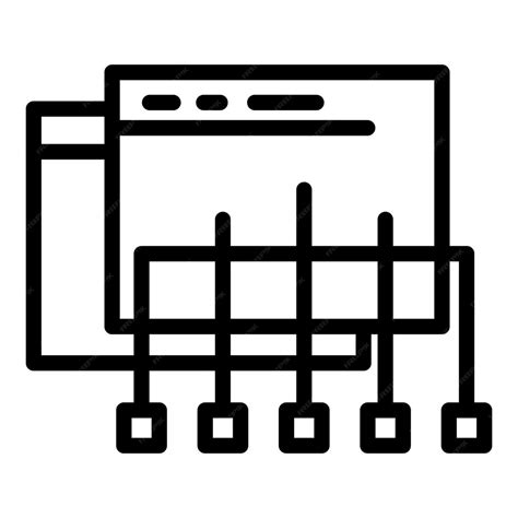 Premium Vector Api Web Scheme Icon Outline Api Web Scheme Vector Icon