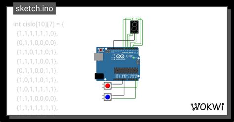 7segmentbuttons Wokwi Esp32 Stm32 Arduino Simulator