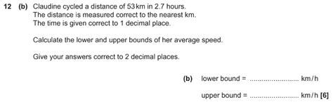 GCSE Upper And Lower Bounds Questions And Answers