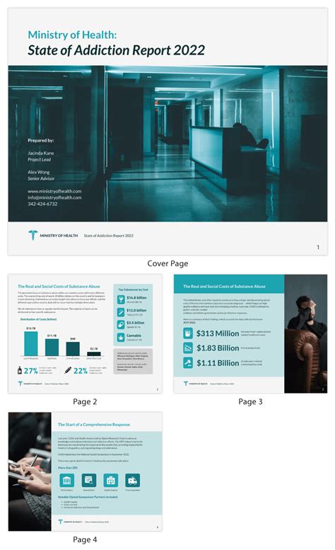 Health Research Findings Annual Report Template Venngage