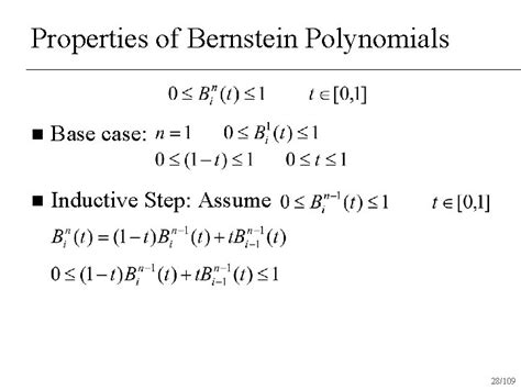 The Bernstein Basis And Bezier Curves Dr Scott