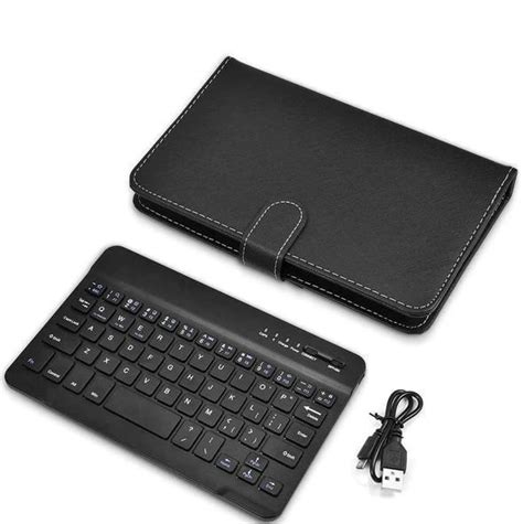 Us 36 66 Wireless Bluetooth Keyboard With Leather Case