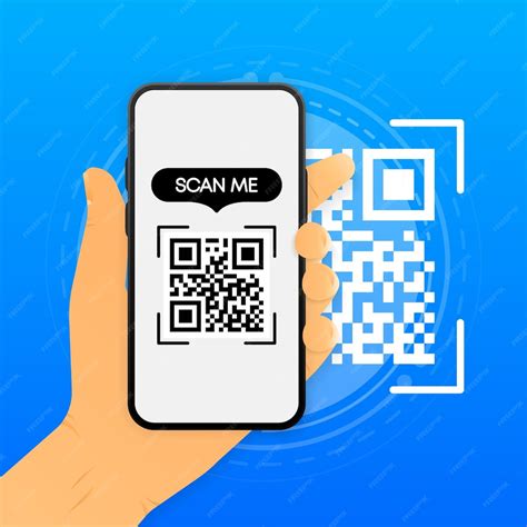 Premium Vector Scanning Qr Code Concept Qr Code For Payment Hand Holding Phone Vector Illustration
