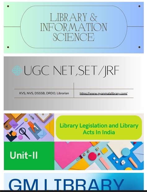 Library Legislation And Library Acts Unit 2 LIS UGC NET Proven GYANMALA LIBRARY