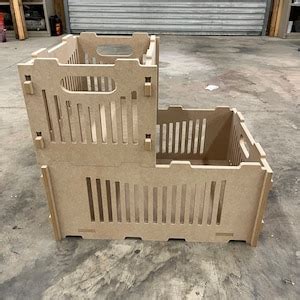 Complete Set Of Stackable Shelves Crates And Trays CNC Router Files Modular Stackable Shelves
