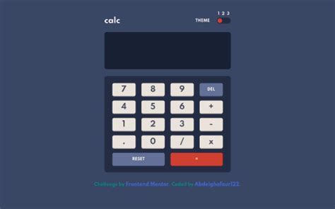 Frontend Mentor Calculator App Using React Js And Css Coding Challenge Solution