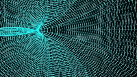 Grid Net Tunnel Abstract Drawing Polygonal Soft Moving Seamless Loop Motion Graphics Animation