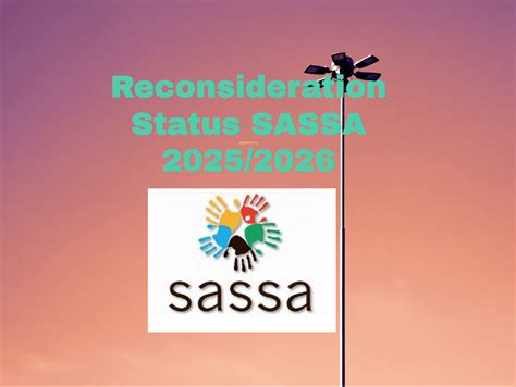 Reconsideration Status Sassa 2025 2026 Sassa Grant 2025