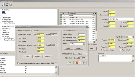 Speed And Feed Calculator Industrial Forum EMastercam Com