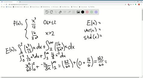 solved find the expected value the variance and the standard