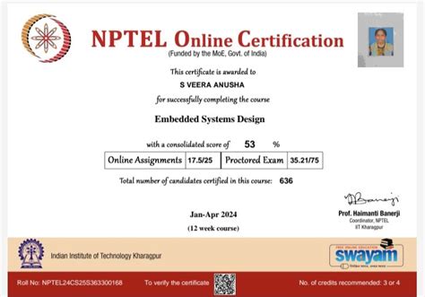 anusha somula on linkedin nptel embeddedsystems continuouslearning