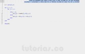 Arrays MatLab Suma Interna De Filas Tutorias Co