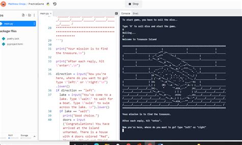 The Treasure Island Game Using Lists Conditional Statements And The Random Module In Python