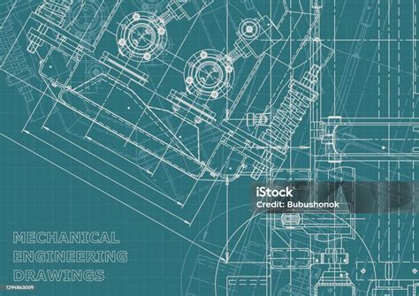 벡터 엔지니어링 그림입니다 컴퓨터 지원 설계 시스템 악기 만들기 도면 가리기에 대한 스톡 벡터 아트 및 기타 이미지 가리기 개발 건설 기계류 Istock