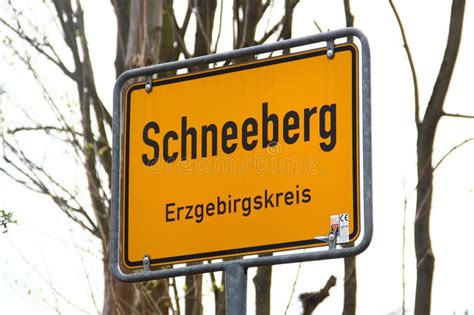 Schwarzenberg Germany March 31 2024 City Limit Sign At The Entrance To Schwarzenberg A