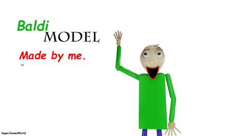 My Baldi Model V1 Release By Superjamesworld On Deviantart