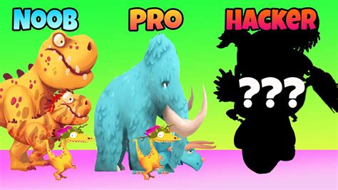 Dino Bash NOOB Vs PRO Vs HACKER YouTube