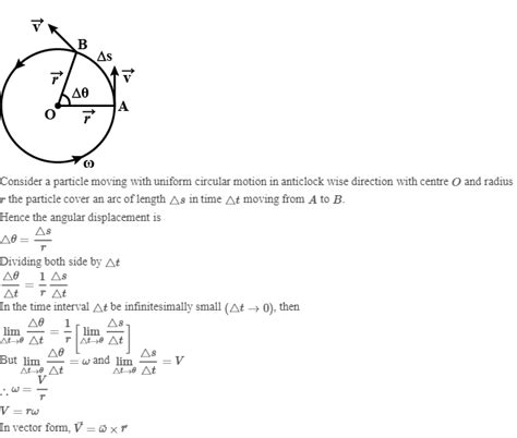 Define Angular Velocity And Angular Acceleration Obtain Relation