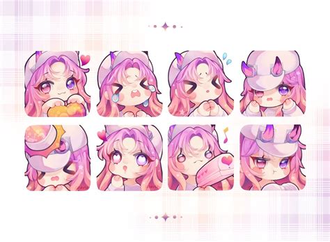 Kawaii Emotes Twitch Emotes Discord Emotes Cute Twitch Etsy Canada Artofit