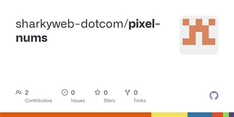 github sharkyweb dotcom pixel nums