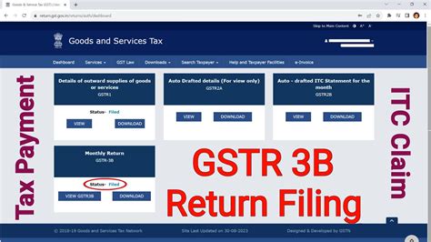 gstr 3b return filing kaise kare how to file gstr 3b gst tax online