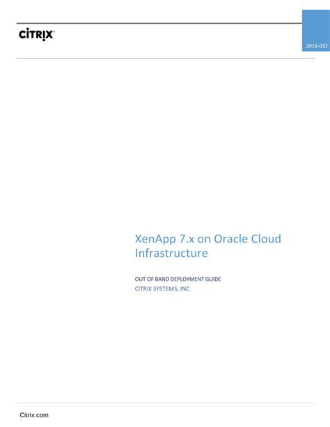Pdf Xenapp 7 X On Oracle Cloud Infrastructure · For Most Deployments A Single Oci Project