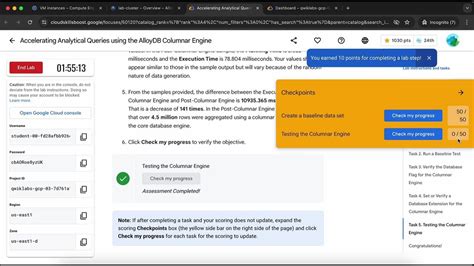 Accelerating Analytical Queries Using The Alloydb Columnar Engine
