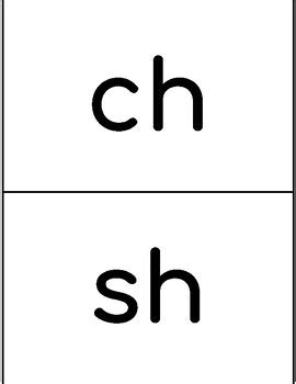 Sh And Ch Digraph Sort By The Be Well Teacher TPT