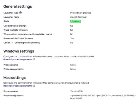 solution guide launching ssh sessions with mac native ssh client