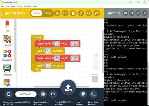 Artronshop Rp2 Nano บอร์ดทดแทน Arduino Nano พลัง Arm Cortex M0 32 Bits