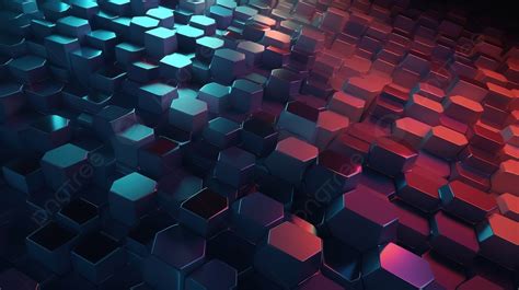 육각형으로 만든 화려한 추상 벽지 3d 그림 기하학적 육각형 추상적 인 배경 고화질 사진 사진 배경 일러스트 및 사진 무료