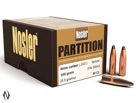 Nioa Nosler 6mm 100gr Sp Partition 50pk