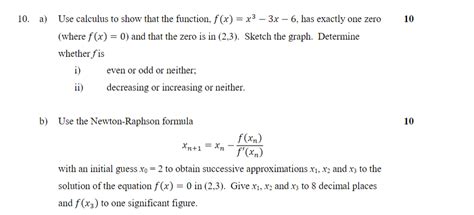 Solved A Use Calculus To Show That The Function Chegg Com